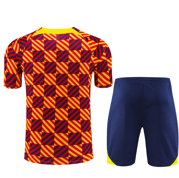 Barcelona Training Outfit Yellow Red - The Football Kit Gods
