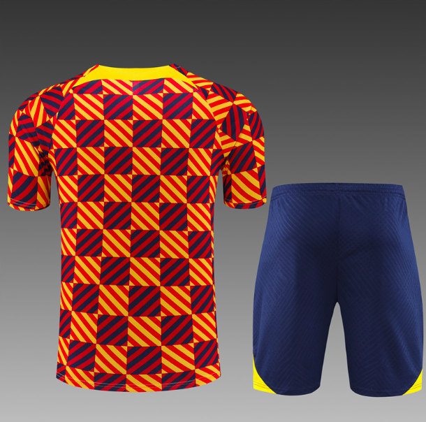 Barcelona Training Outfit Yellow Red - The Football Kit Gods